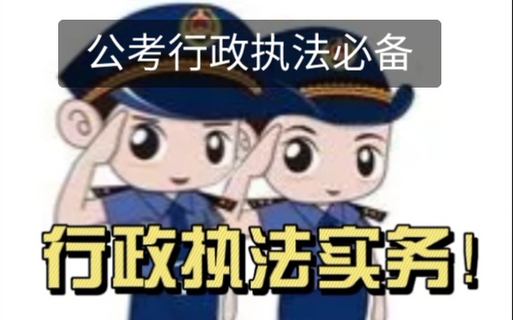 行政执法基础知识(二)行政执法实务