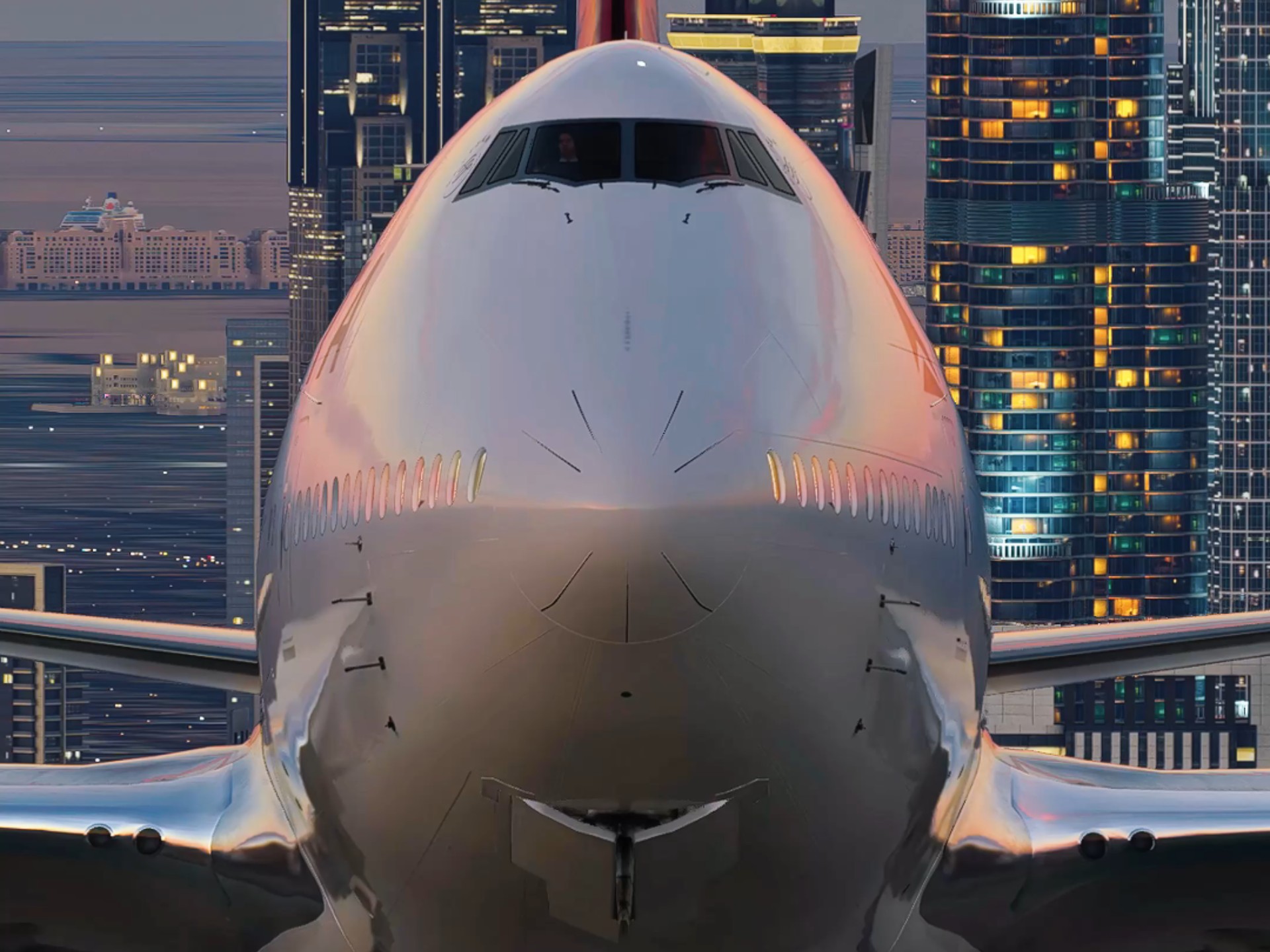 达美航空 波音747 虚拟涂装_哔哩哔哩bilibili_模拟飞行_演示