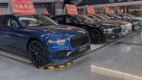 宾利飞驰平行进口实拍!百万豪车价格直降,多色多配任你选