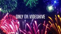 AE1308 AE模板-绚丽色彩烟花爆炸粒子特效 文字标题字幕开场栏目...