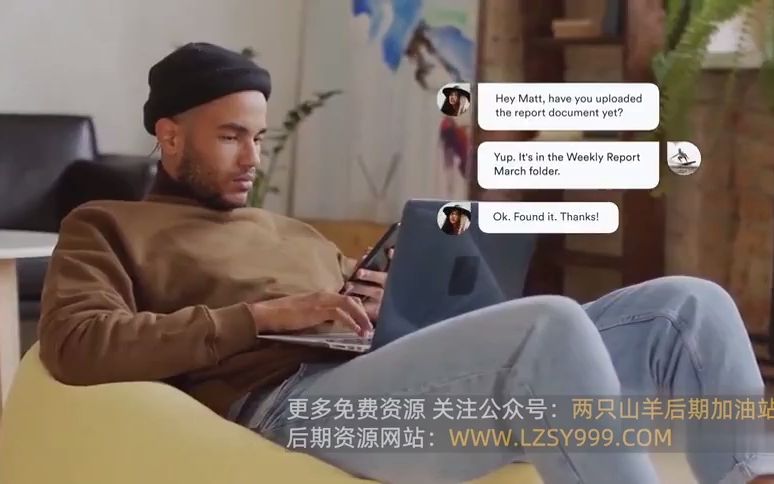 FCPX插件-气泡短信对话框动画人物头像时间显示模板