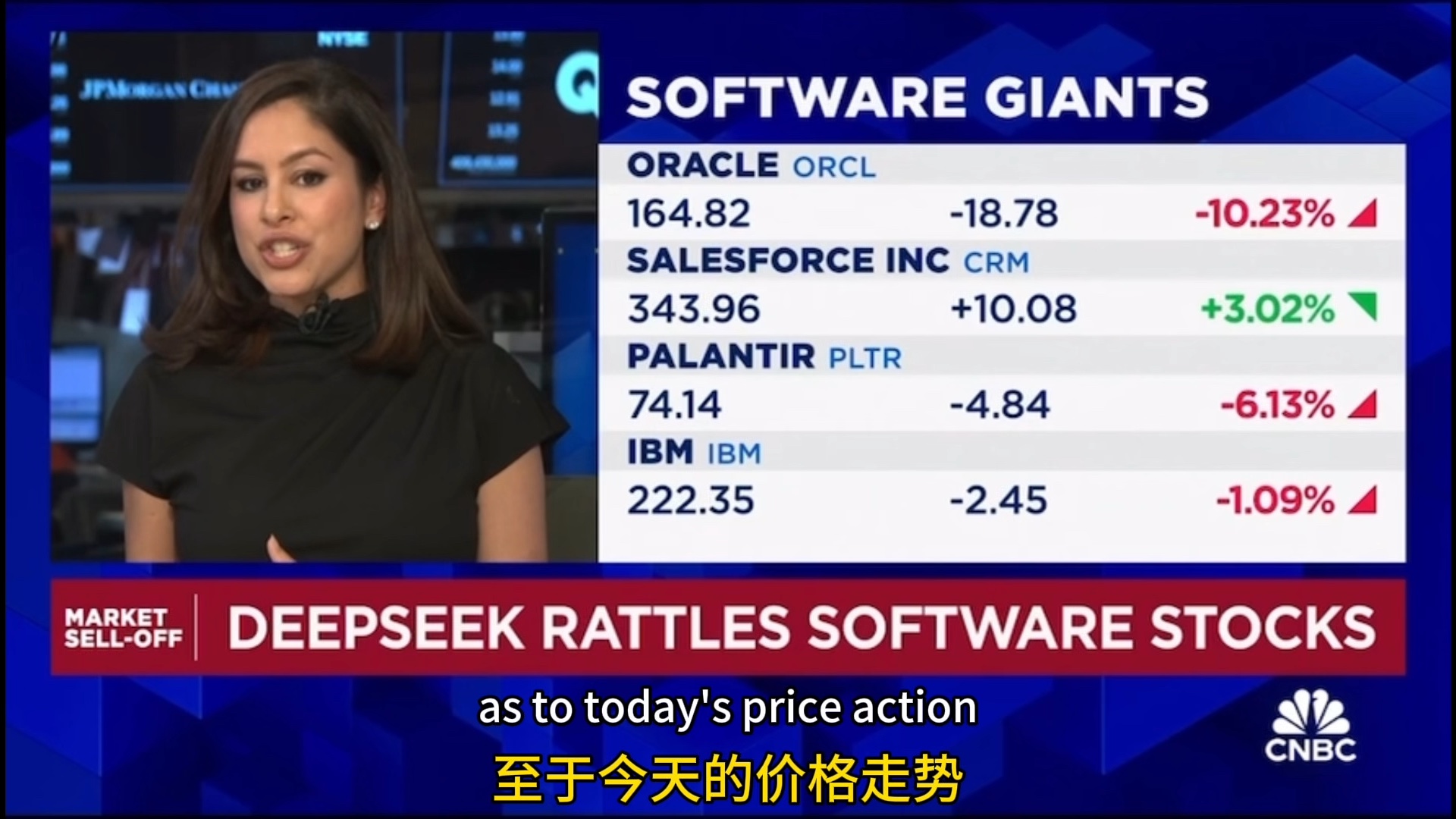 deep seek对美科技股影响较大是芯片硬件 纯软件公司想对较小!