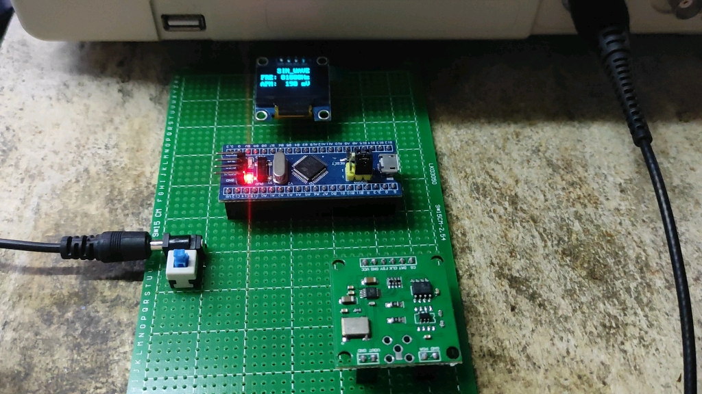 STM32单片机AD9833信号发生器设计信号源正弦波/三角波/方波
