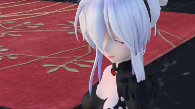 古风《侠客行》mmd弱音,高清3D动漫二次元舞蹈