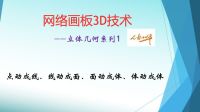 网络画板3D技术 辅助高中立体几何作图——1.点、线、面、体动1