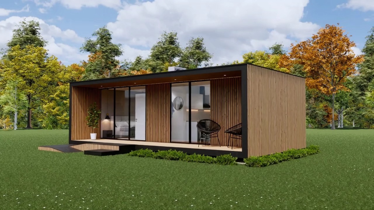 模块化、可持续的乡村建筑 / 装配式实木小屋