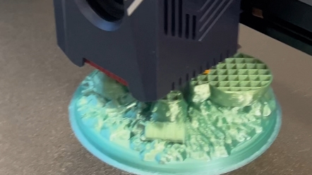 纵维立方3D打印个绿油油的 雪人摆件小玩具教程