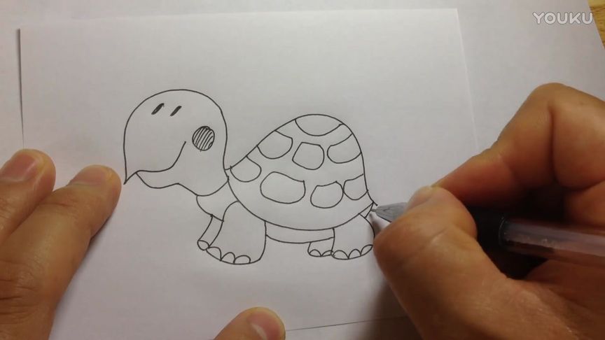 育儿丨儿童简笔画大全教程——小乌龟画法