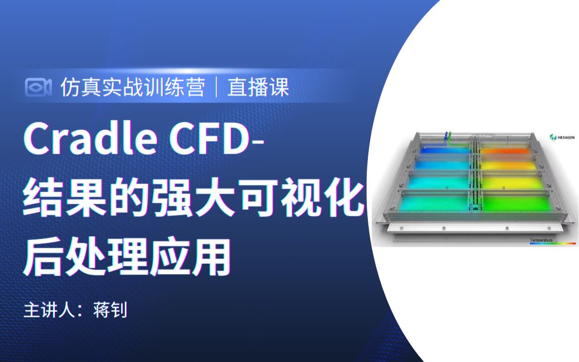 【官方直播视频回放】Cradle CFD结果的强大可视化后处理应用