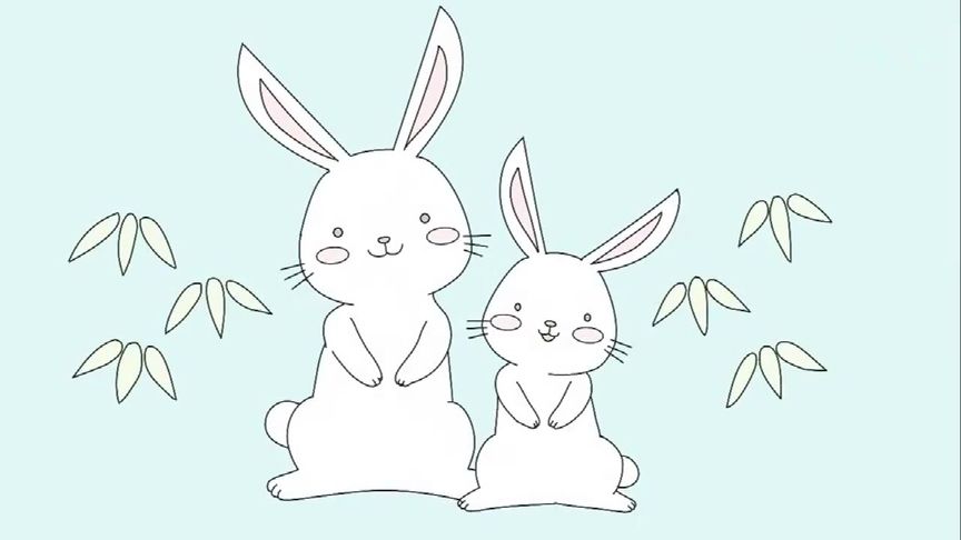 经典儿歌《小兔子乖乖》,益智类简笔画,边听边学简笔画