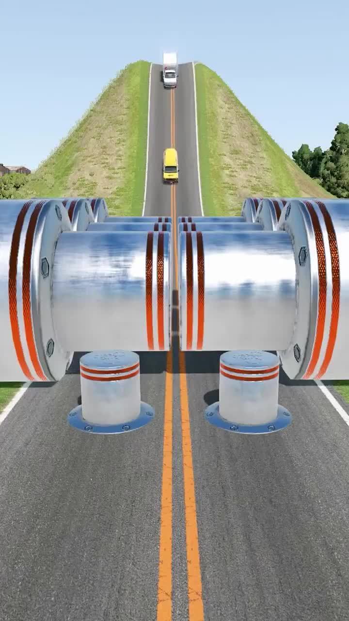 #汽车模拟器 平板卡车、公共汽车VS液压破碎