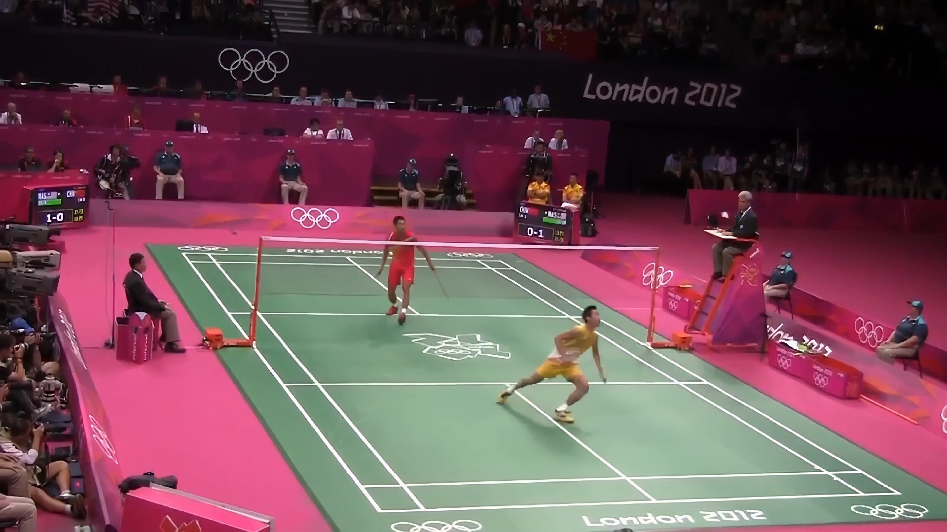 伟大无需多言! 2012伦敦奥运会男单决赛林丹VS李宗伟低视角