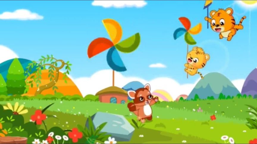 幼儿园小朋友儿歌教学:大家都听过的《大风车》,满满的童年回忆