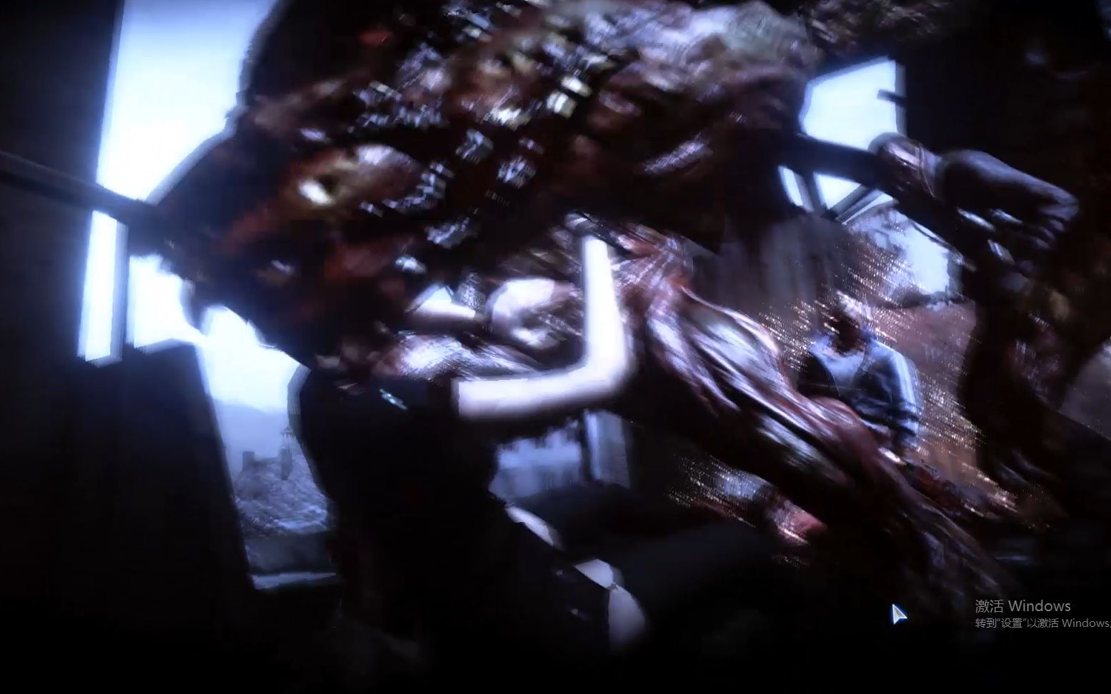 【生化危机6】被变异猩猩乱揍一通的黑丝莫妮卡