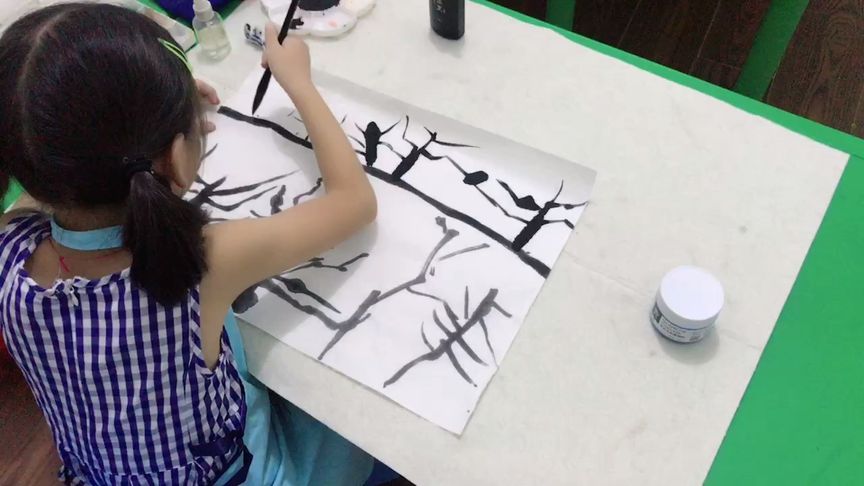 水墨画之树的画法