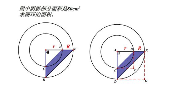 圆环的面积 #圆环 #面积 #六年级 #拓展思维