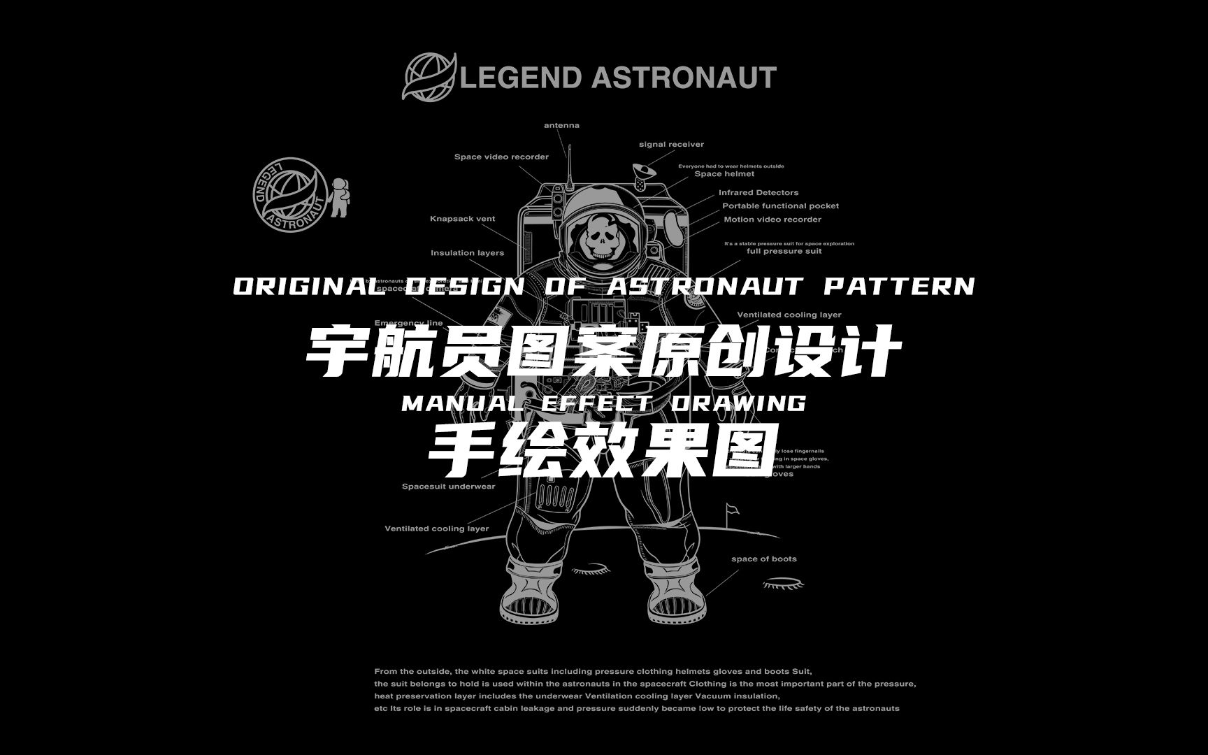 服装图案插画设计到成品效果图