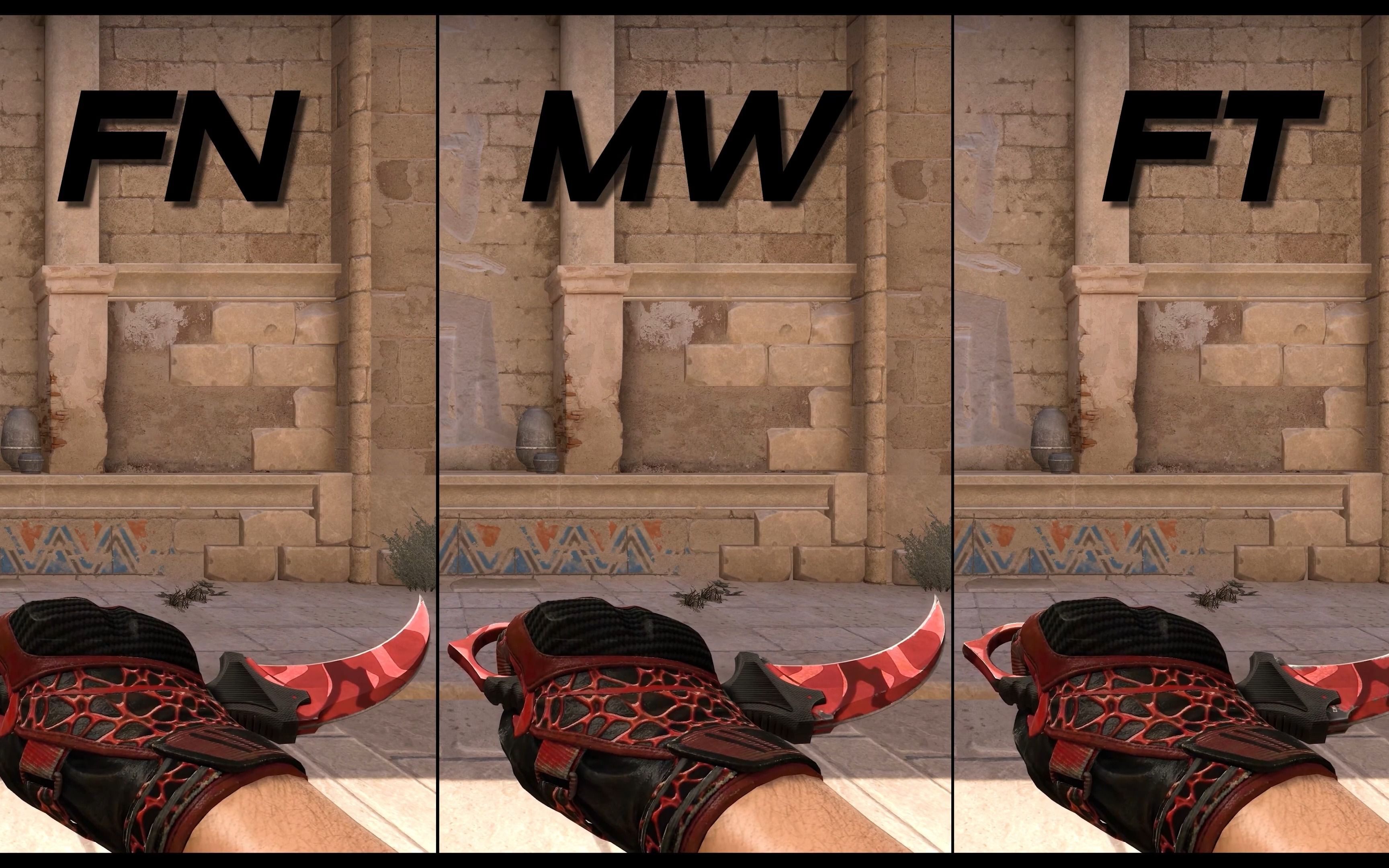 【CSGO】爪子刀 | 屠夫 ,4K画质!全部磨损检视