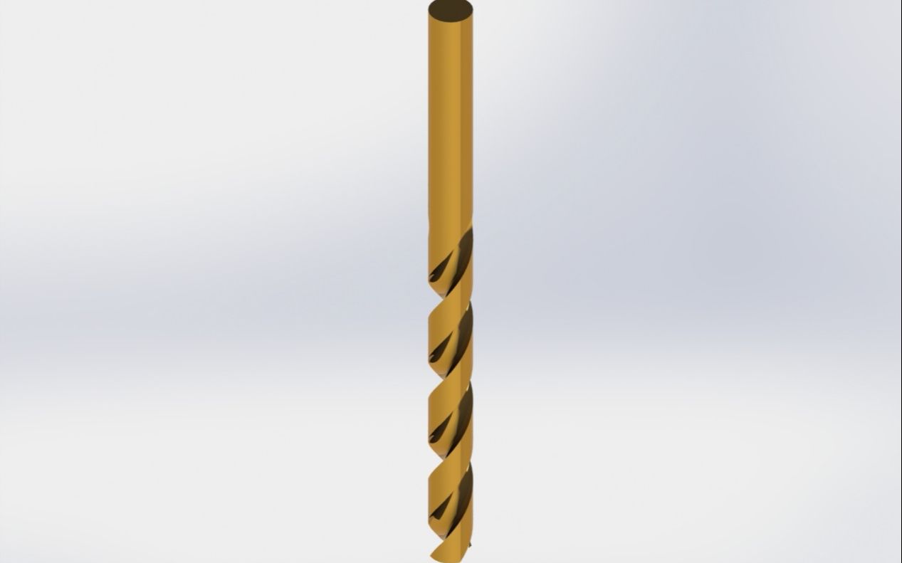 SolidWorks实例绘制,绘制麻花钻头,你只需要5步