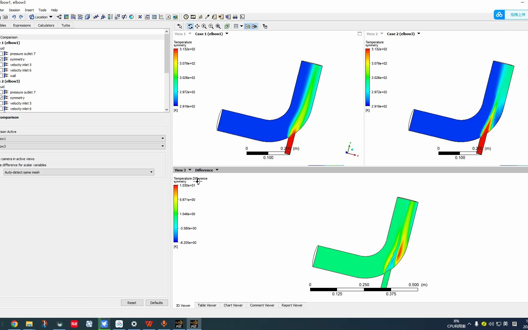 ANSYS CFD入门指南-第六章6.3CFD POST比较多个CASE