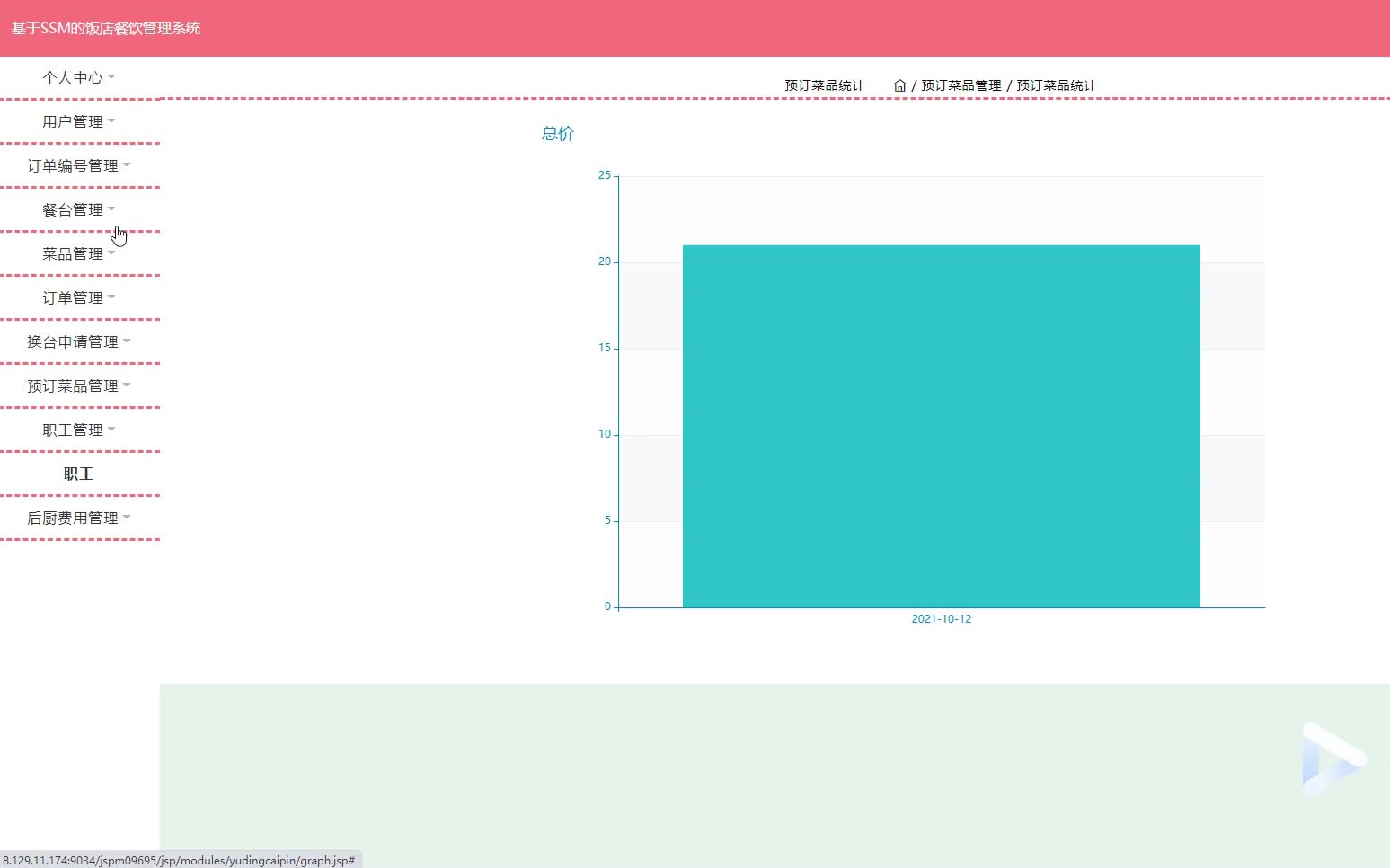 ...SSM饭店点餐系统 点单系统 餐饮管理系统(双端 用户前台+管理员后台)