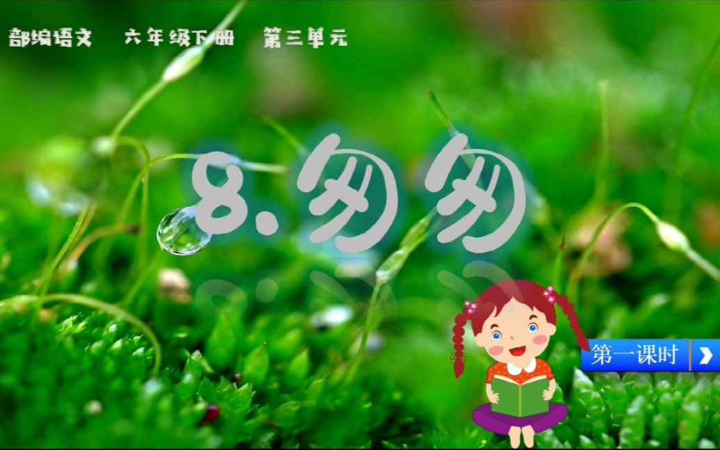 部编语文六年级下册8《匆匆》第一课时