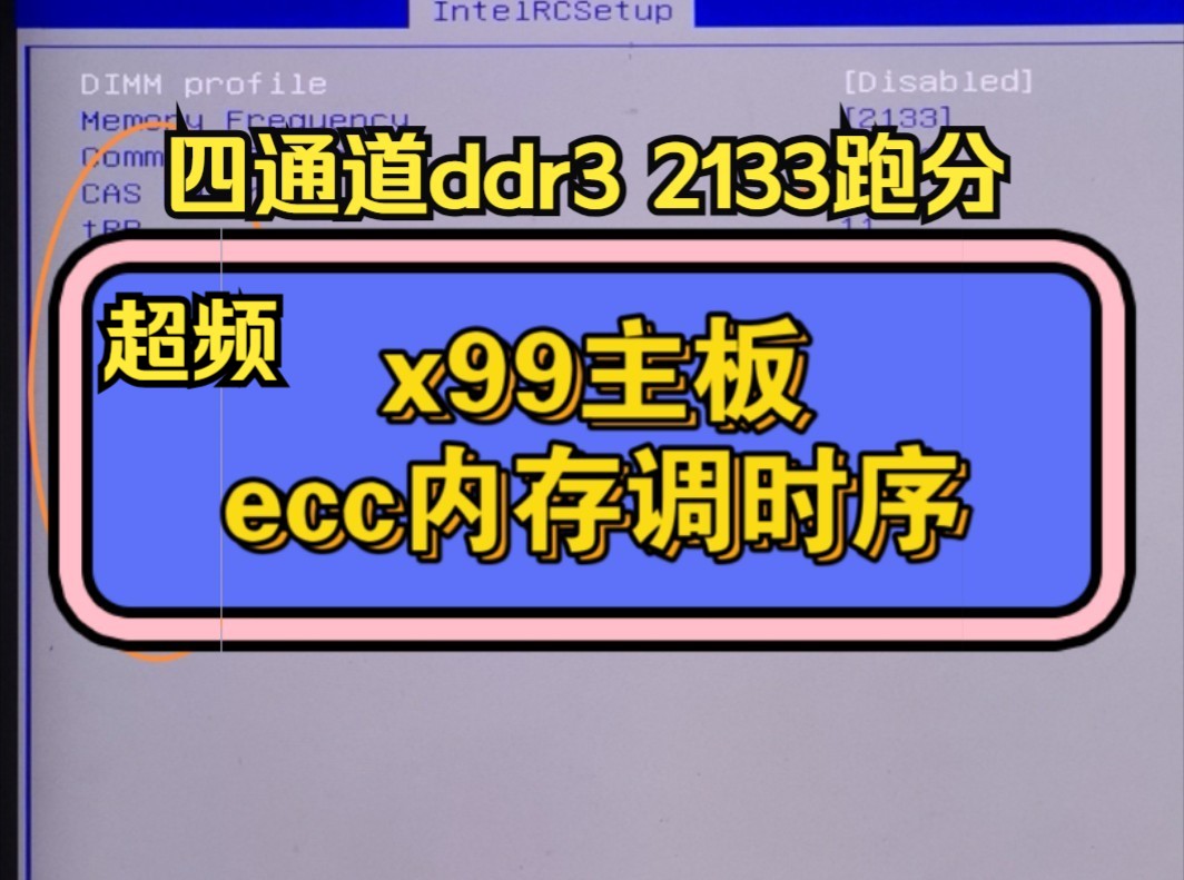 ...调时序,跑20万内存分,搭配简介使用。e5 2666v3、e5 2673v3跑分图