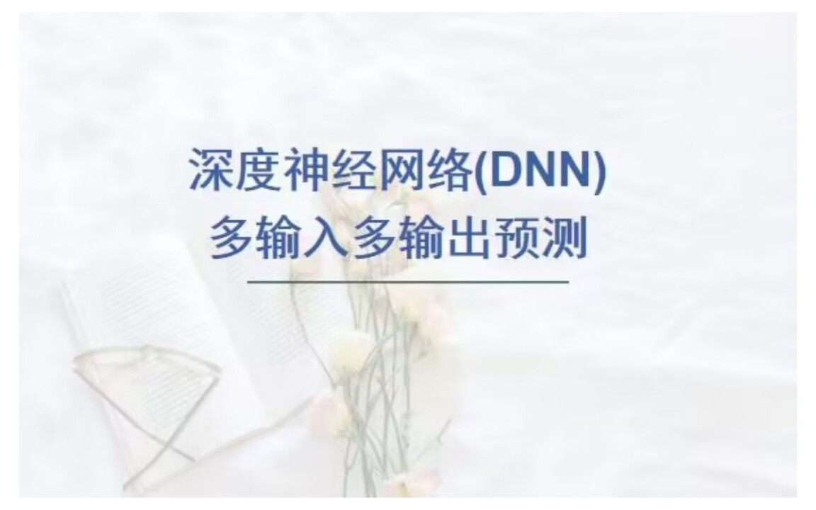 基于深度神经网络(DNN)的多输入多输出预测,深度神经网络(DNN)的...