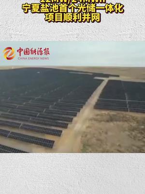 12MW/24MWh,宁夏盐池首个光储一体化项目顺利并网。