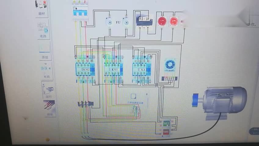 电工仿真软件——自耦变压器降压启动原理