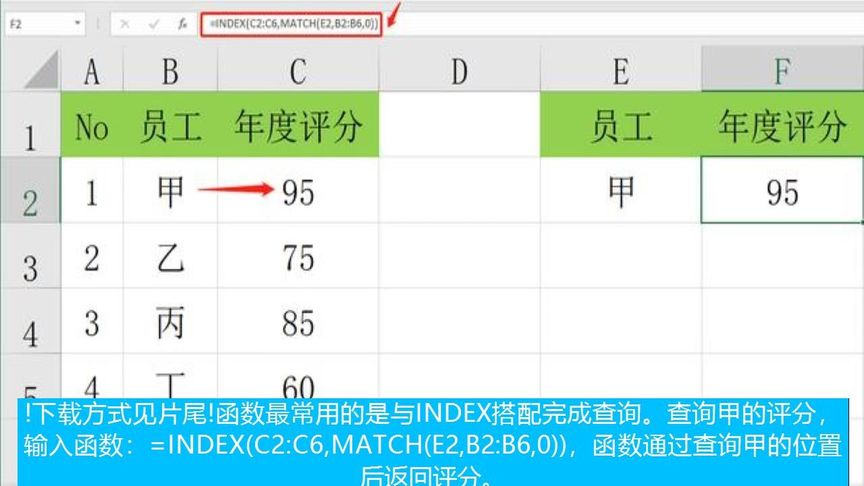 EXCEL超实用匹配MATCH函数,搭配各种查询函数,功能翻倍不是问题