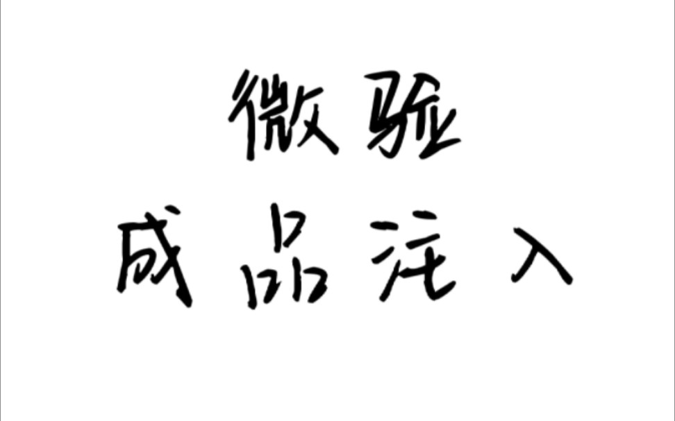 微验成品注入教程