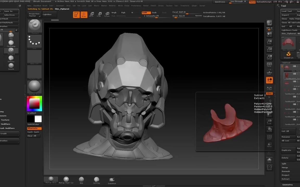 Zbrush Hard Edge Panel ZB 硬表面技术