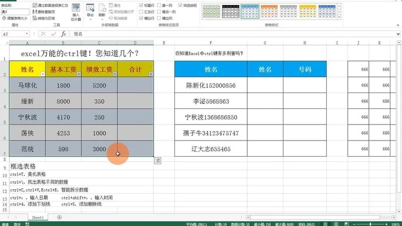 excel万能ctrl键!您知道几个你知道Excel中ctrl键有多利害吗