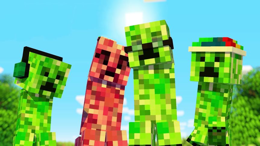 MC动画《苦力怕的故事》,苦力怕大家庭与史蒂夫的感人故事!