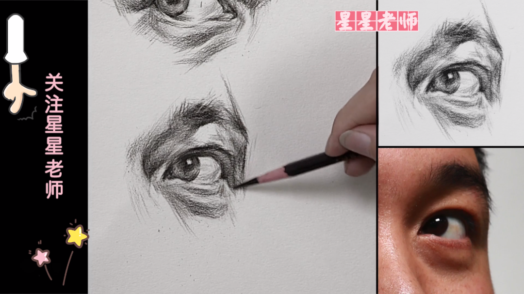 素描眼部结构要点ߤ�ߑ�尽管眉毛的固有