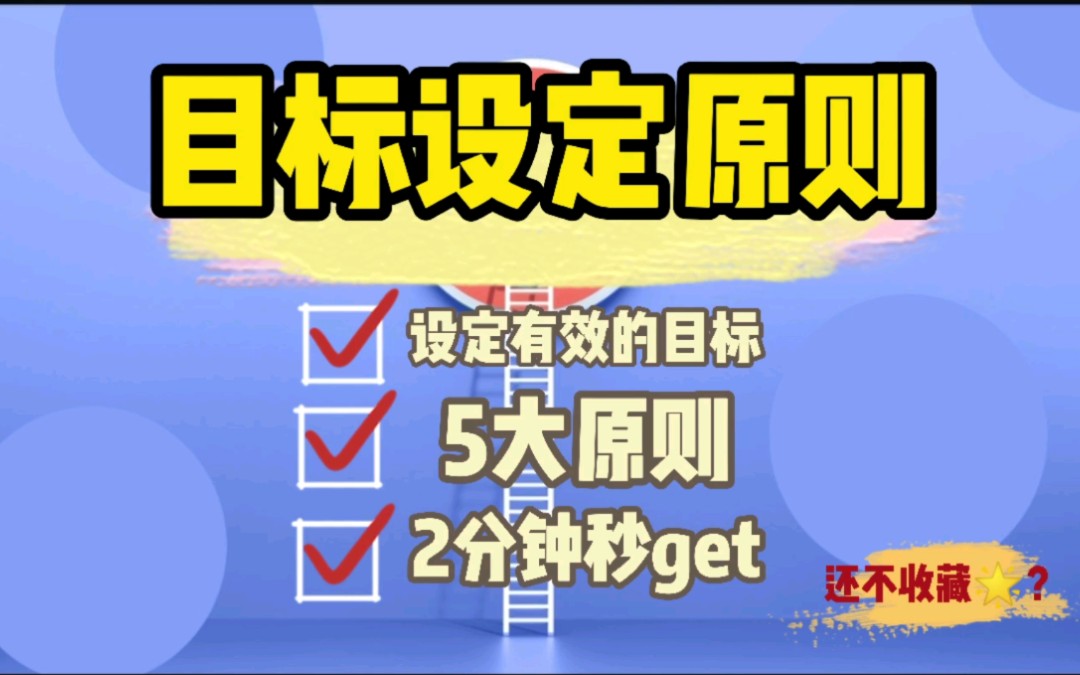如何实现目标,2分钟秒get 目标设定原则。
