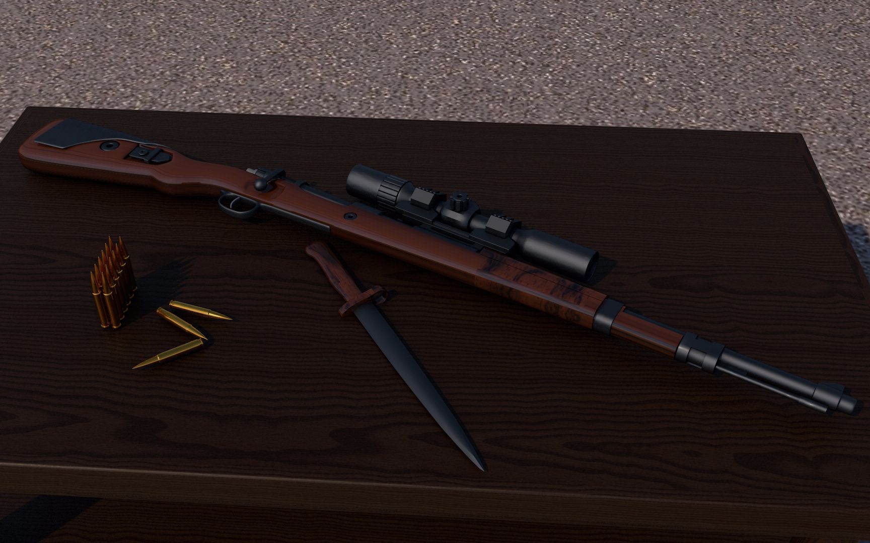 拿不到98K的我只好自己制作一把了