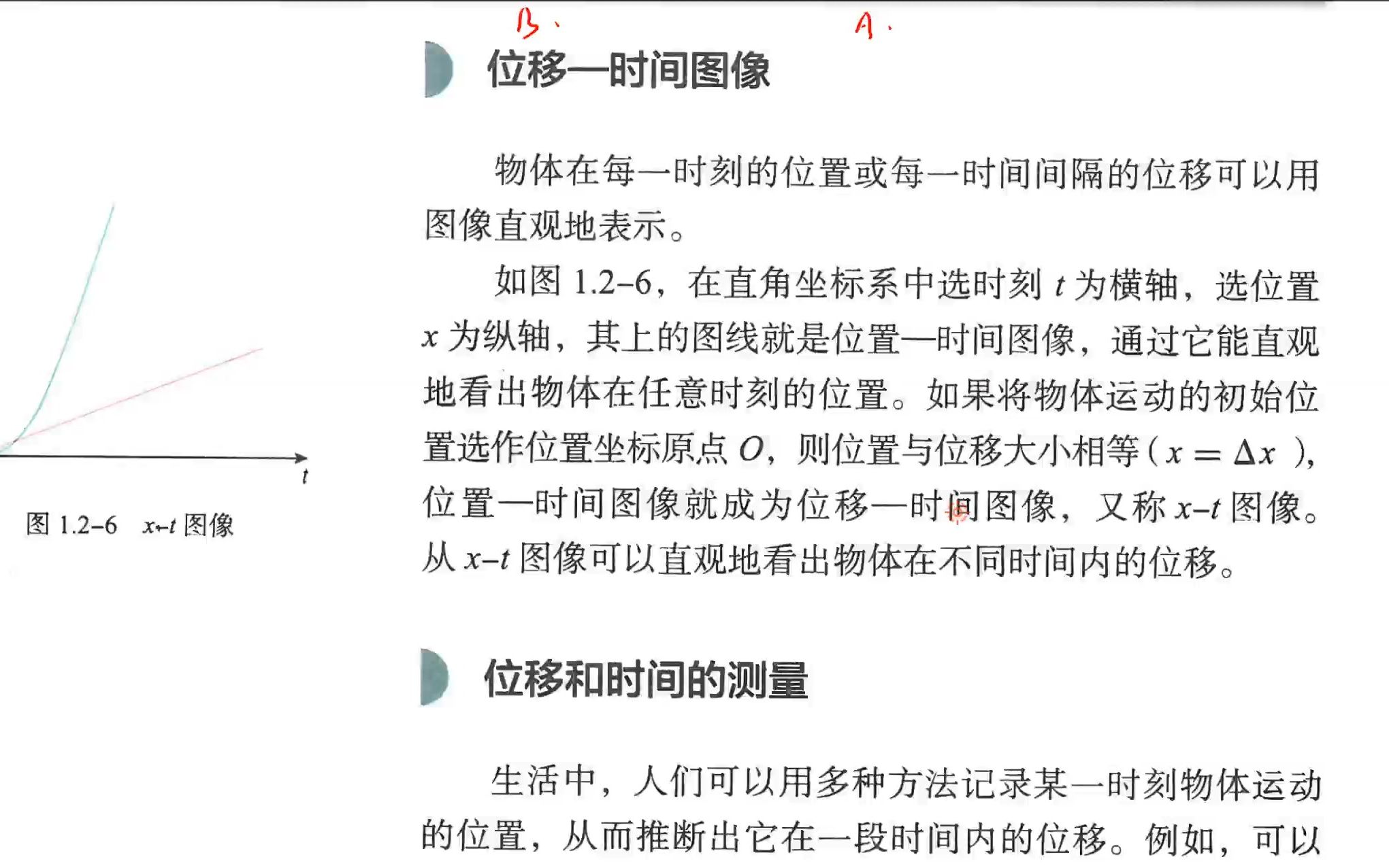 必修一 位移时间图像 打点计时器