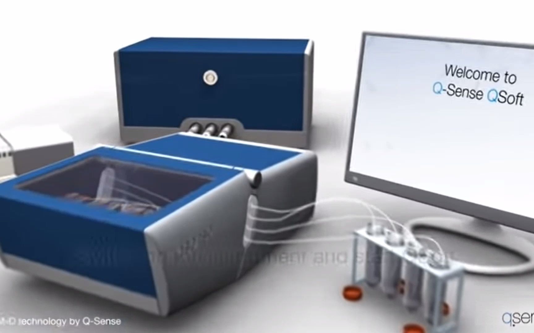 Q-Sense耗散型石英晶体微天平(QCM-D)技术动画