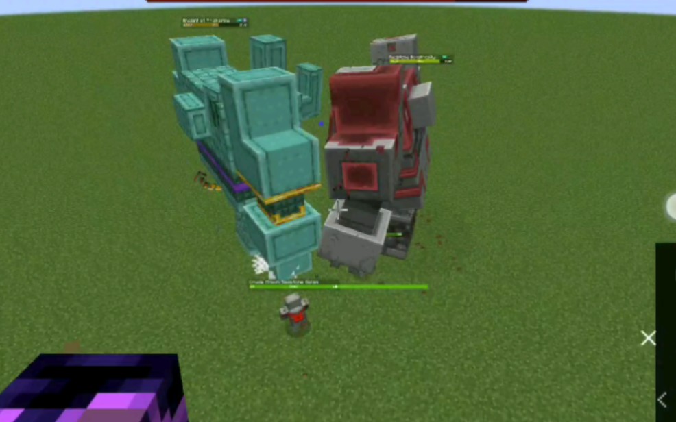 海洋巨兽VS绯红史蒂夫的生物_游戏热门视频