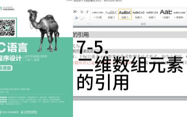 7-5.二维数组元素的引用