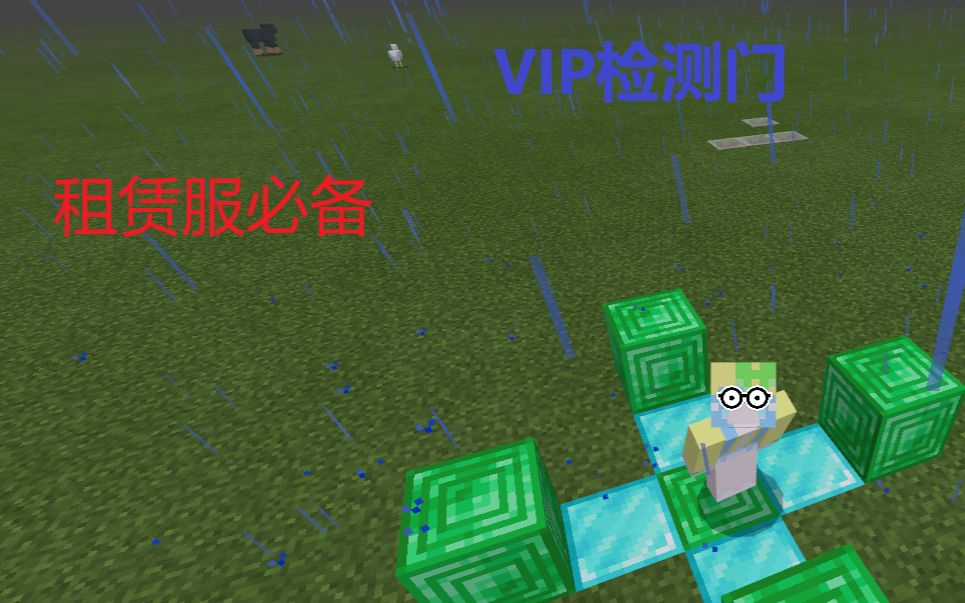 【我的世界租赁服必备指令】-vip自动检测门