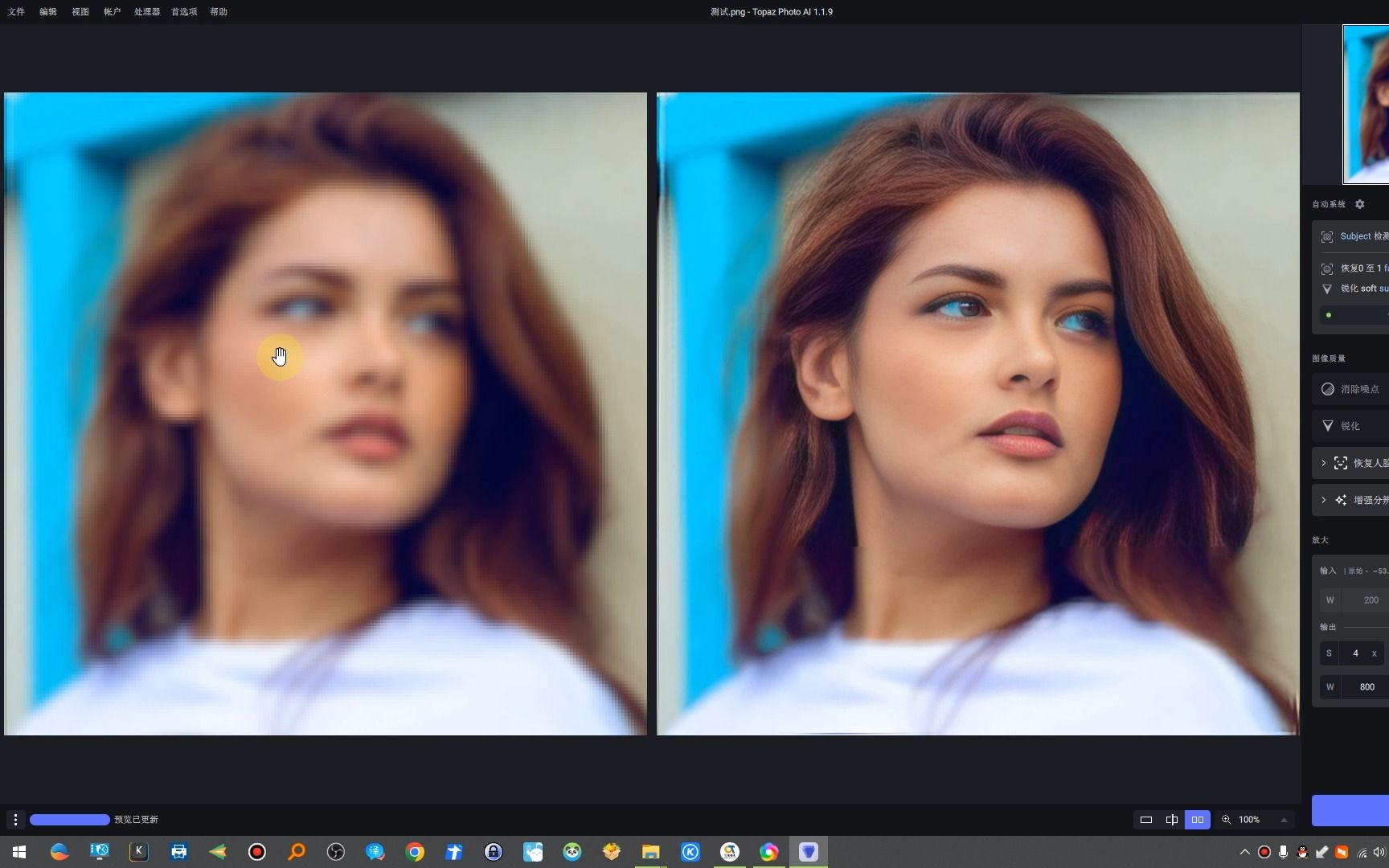 Topaz Photo AI 1.20(简体中文汉化)人工智能图片降噪防抖无损放大...