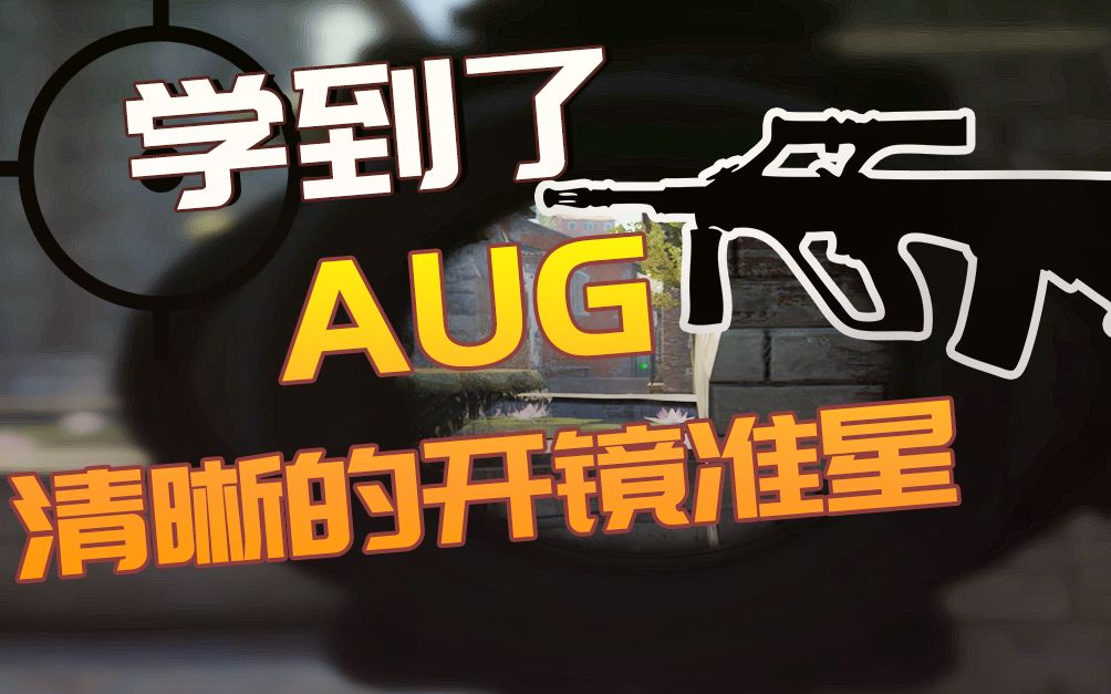 【CSGO学到了】AUG 清晰的开镜准星 (颜色调整)