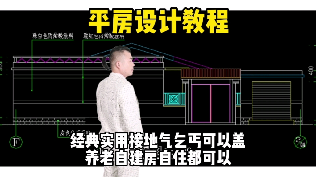 平房设计教程,经典实用接地气乞丐可以盖,养老自建房自住都可以 #...