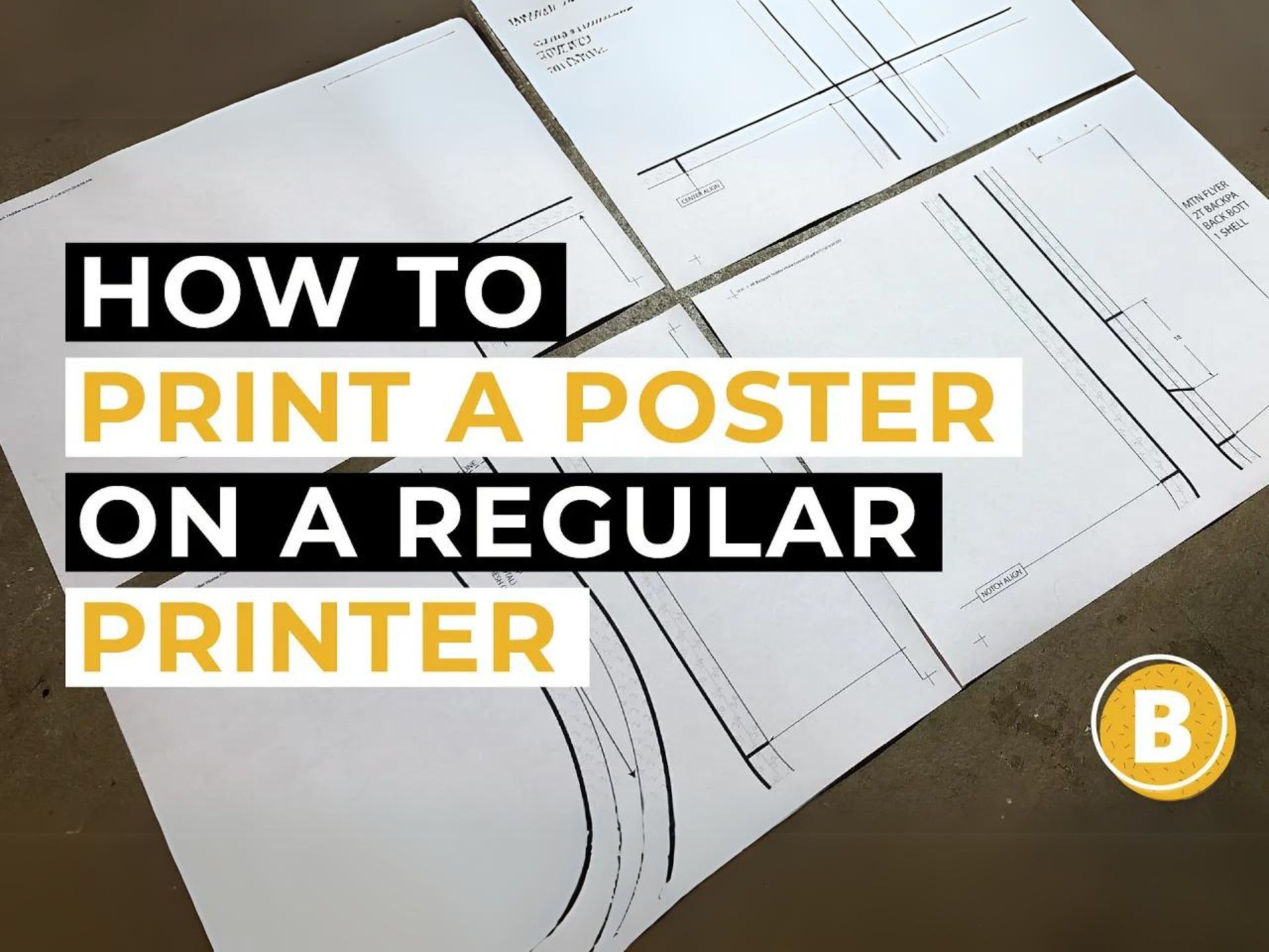 如何用家用打印机打印大型版型图 - How to Print A Poster Size Picture ...