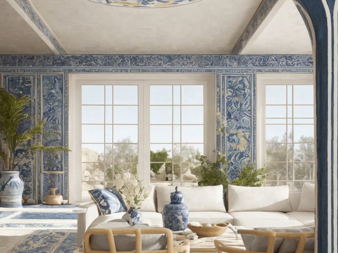探索蓝白地中海风情设计