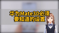 华为Mate30必须要知道的设置