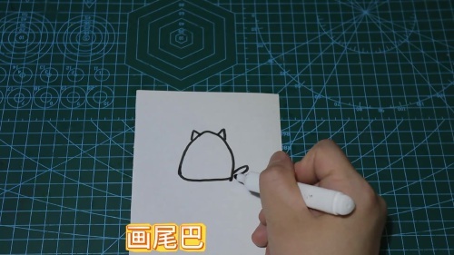 怎么画画简单又可爱的小猫